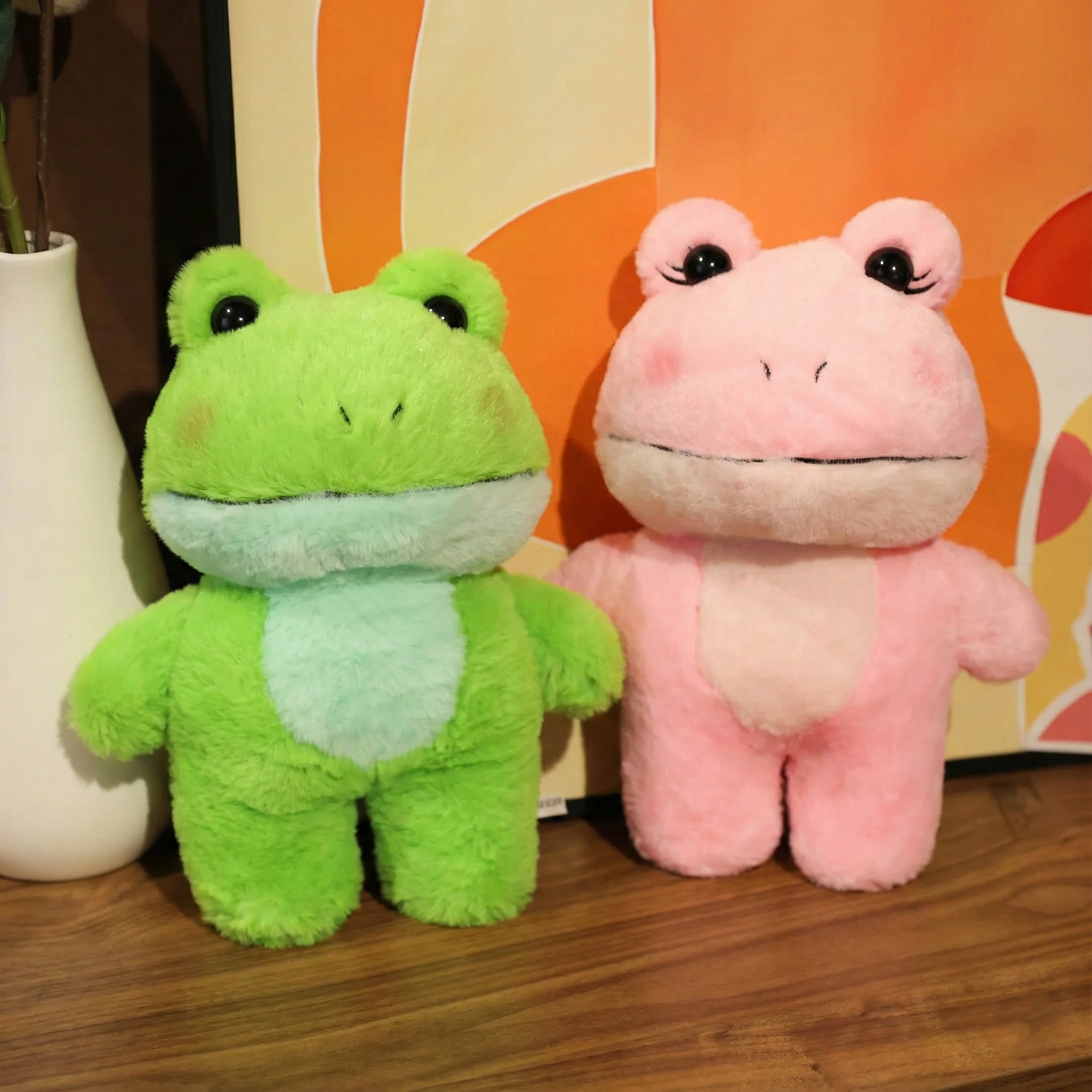 Laffin Frog Duo | Dewie & Dillie Plush Set